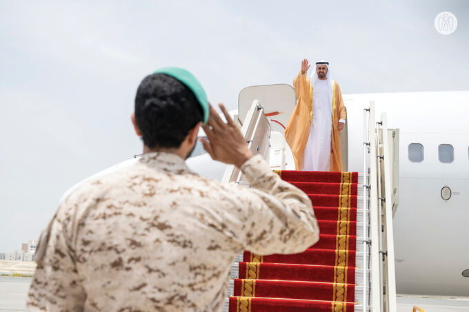 Theyab Bin Mohamed Bin Zayed Conveys Condolences Of The Uae President